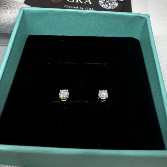 Jewelry | 18k 6ct Genuine Moissanite Earrings | Poshmark